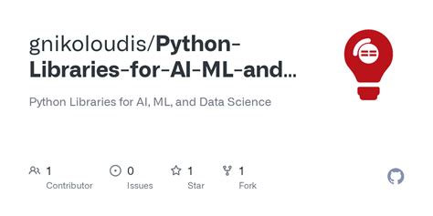 Github Gnikoloudispython Libraries For Ai Ml And Data Science Python Libraries For Ai Ml