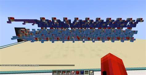 a 0 tick 7 segment display that accepts binary as input r redstone