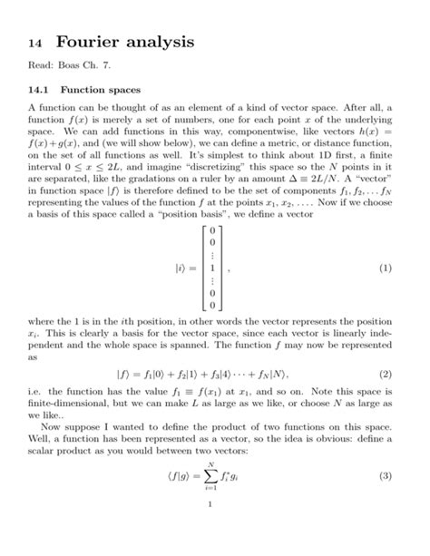 Fourier Analysis