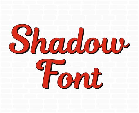 Shadow Font Svg Shadow Fonts For Cricut And Silhouette Cusive Etsy