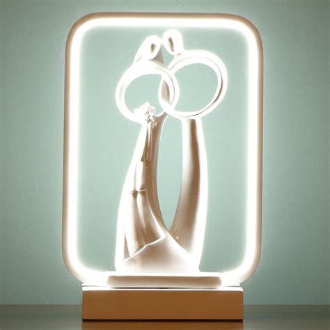 创意浪漫台灯卧室床头灯简约现代个性婚房装饰长明结婚灯暖光虎窝淘