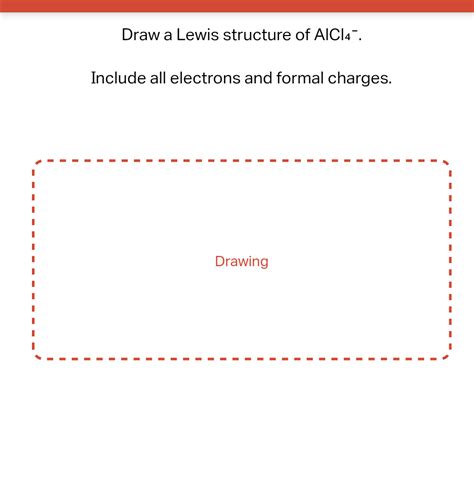 Solved Draw A Lewis Structure Of Mathrm{alcl} {4} { }