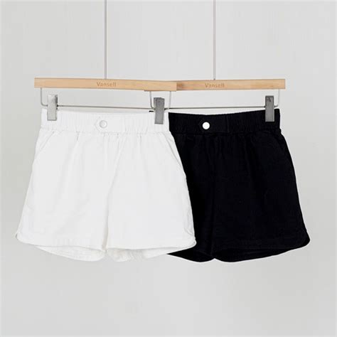 반셀 [허리밴딩 대박편해] 베이직 버튼 면 밴딩 반바지 기본반바지 기본바지 베이직팬츠 데일리템 편한바지 꾸안꾸 여름코디 여름바지