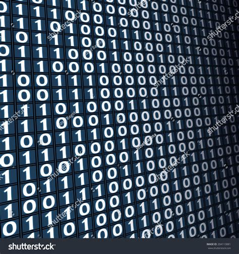 digital matrix bits ones zeros abstract stock vector royalty free