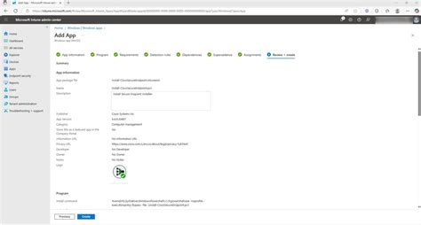 Deploy Cisco Secure Endpointsecure Client Using Microsoft Intune Cisco