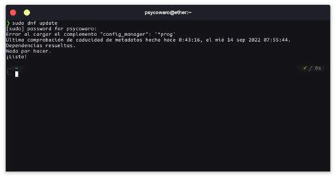 Error Al Cargar El Complemento Configmanager Prog Fedora