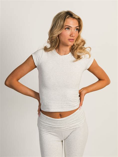Harlow Gia Melange Tee Cloud
