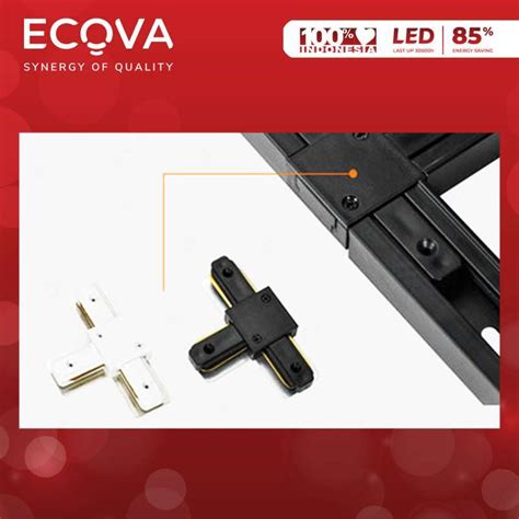 Jual Ecova Sambungan Konektor Rel Track Light Led Lampu Sorot Tipe T Di Seller Ecova Led