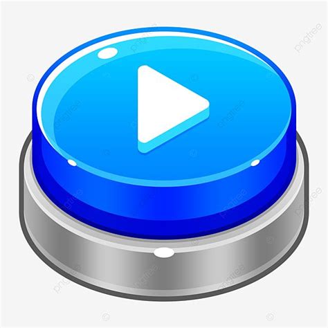 광택 파란색 버튼 일러스트 재생 게임 단추를 누르십시오 단추를 누르십시오 재생 버튼을 누르십시오 Png 일러스트 및 Psd 이미지 무료 다운로드 Pngtree