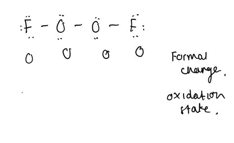 Draw The Lewis Structure Of O2 F2 Assign Oxidation States And Formal Charges To The Atoms In