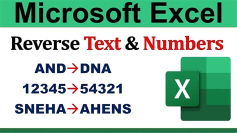 Reverse Text String In Excel। Microsoft Excel। Excel Top Formula। Youtube