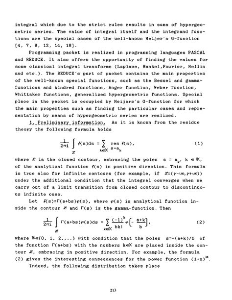 Solution The Algorithm For Calculating Integrals Of Hypergeometric