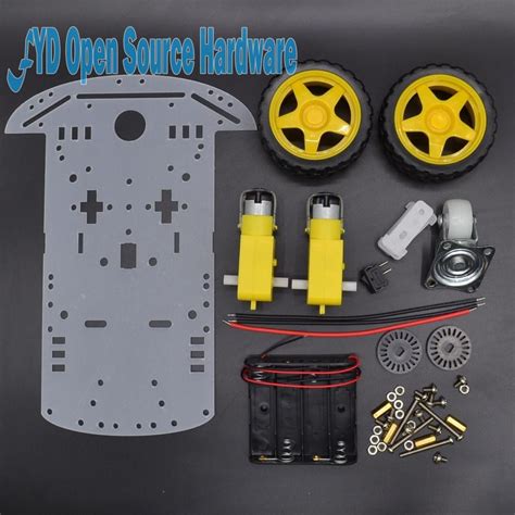 1 Set New Motor Smart Robot Car Chassis Electronic Manufacture Diy Kit