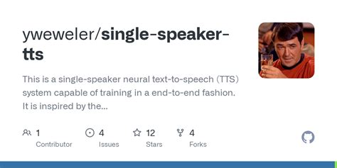 Github Ywewelersingle Speaker Tts This Is A Single Speaker Neural Text To Speech Tts