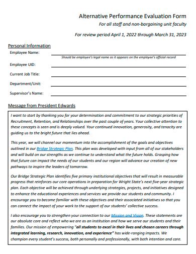 Free 33 Performance Form Samples In Pdf Ms Word