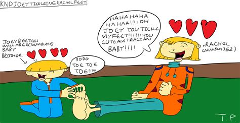 Knd Fanart407joey Tickling Rachel Feet By Trentpage On Deviantart