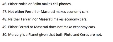 Solved Write The Following Compound Statements In Symbolic