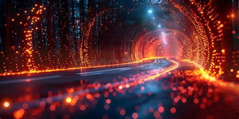 A Digital Highway Symbolizing Global Communication And Fast Data Transfer For Agile Digital