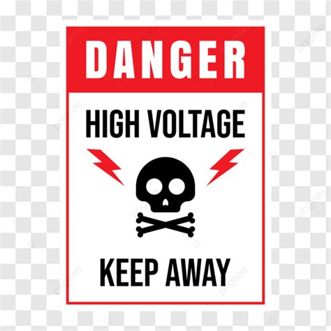 Danger High Voltage Keep Away Sign Vector Danger High Voltage Keep