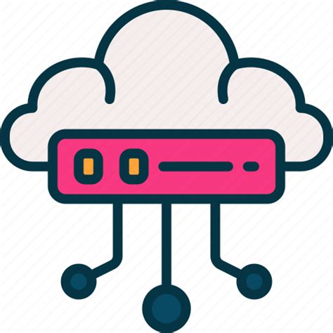 Cloud Computing Connection Server Hosting Icon Download On Iconfinder