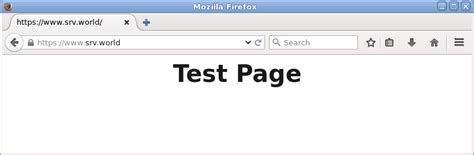 Centos 7 Apache D Configure Ssl Server World