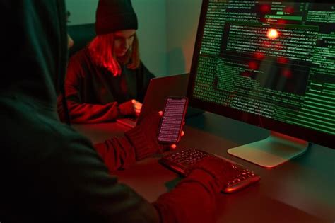 Premium Photo Cyber War Hackers Breaking Security Anonymous People