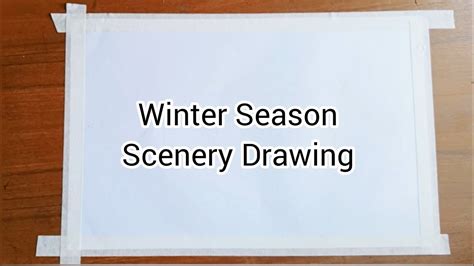 Winter Season Scenery Drawing Step By Step শীতকালের দৃশ্য আকা Youtube Drawing Scenery Yt