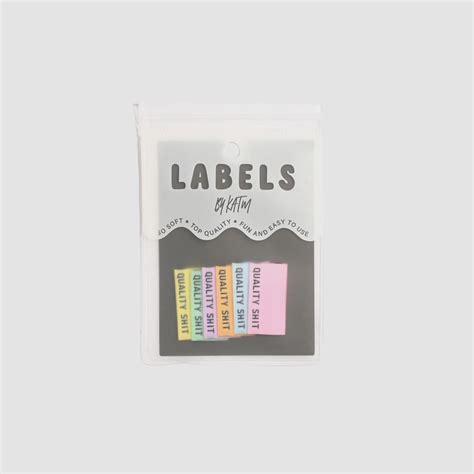 Kylie And The Machine Quality Shit Pastel Woven Sewing Labels 6 Ct