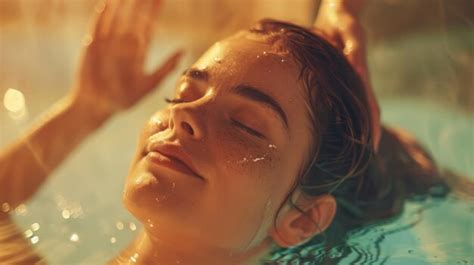 Portrait Of A Young Woman Enjoying A Massage At The Spa Ai Generated