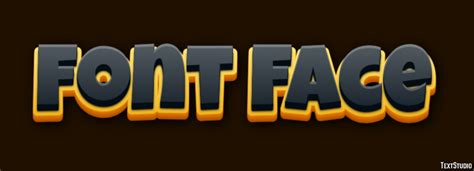 Font Face Text Effect And Logo Design Font
