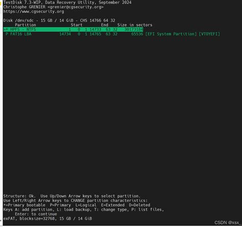 Testdisk恢复分区testdisk恢复分区教程 Csdn博客