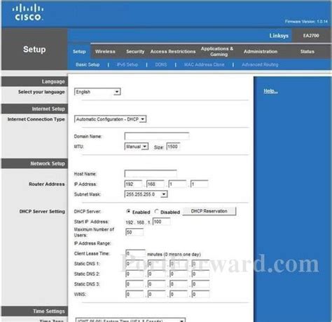 Cisco Linksys EA2700 Router Port Forwarding Steps