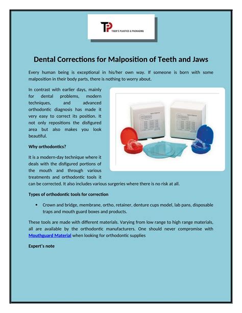 Ppt Dental Corrections For Malposition Of Teeth And Jaws Powerpoint