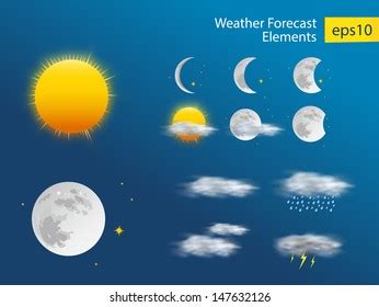 Weather Forecast Interface Vector Illustration Stock Vector Royalty Free Shutterstock