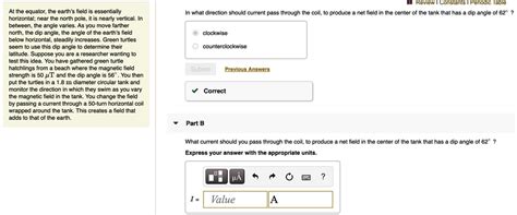 Review Constants Periodic Table In What Direction Should Current Pass Through The Coil To