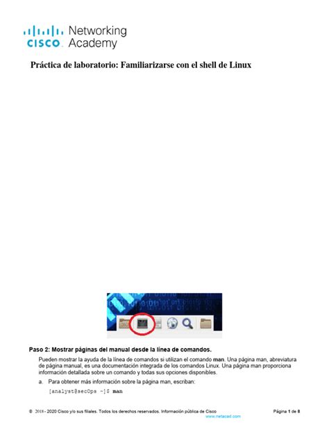 427 Lab Getting Familiar With The Linux Shell Ilm Pdf Archivo