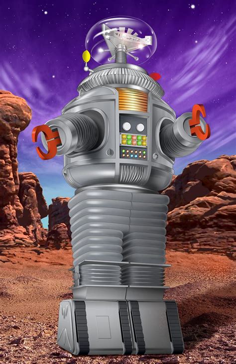 An Illustration Of The B9 Robot From The 1960s Tv Series Lost In