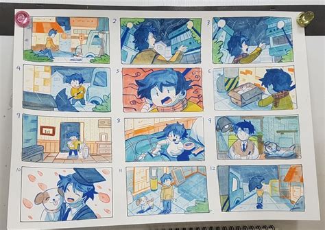 이미지 보드에 있는 Hang Sec님의 핀 스토리 보드 드로잉 강좌 그림