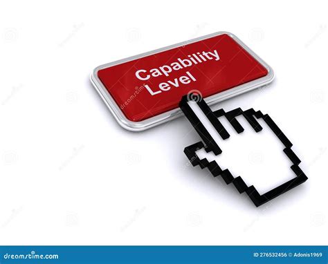 Capability Level Button On White Stock Illustration Illustration Of Quality Symbol
