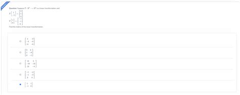 Solved Question Question Suppose T R R Is A Linear Chegg Com