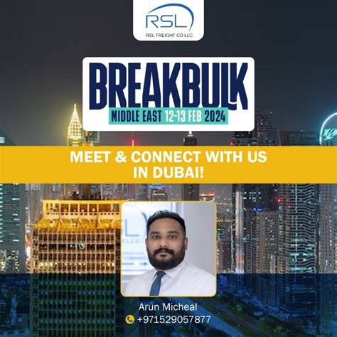 Arun Prasath On Linkedin Will Be Break Bulk 2024 Connect With Us