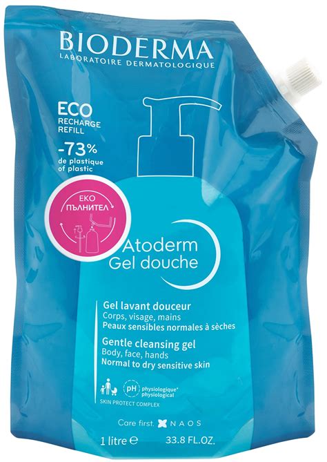 Bioderma Atoderm Успокояващ душ гел пълнител 1000 Ml Ozone Bg
