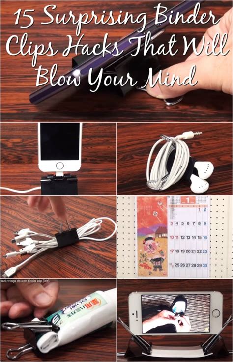 Surprising Binder Clips Hacks That Will Blow Your Mind DIY Crafts