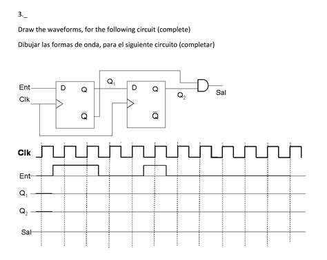 solved 3 draw the waveforms for the following circuit