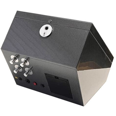 Кутия за автоматично навиване на часовник с щампа Iuni Watch Winder 8 въглероден Emag Bg