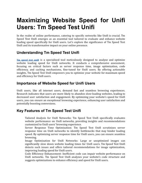 Ppt Tm Speed Test Unifi Powerpoint Presentation Free Download Id 13090633