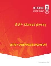 Lecture UML Diagrams I Ppt BN Software Engineering LECTURE UNIFIED MODELLING