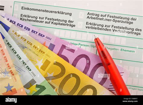 Symbolic Image Income Tax Return Statement Setting Out The Church Tax