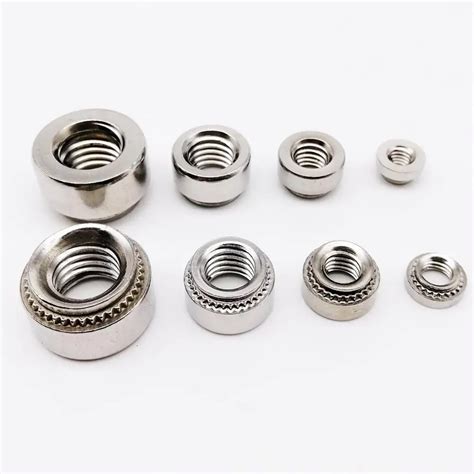 304 스테인리스 리벳 스테인레스 스틸 메트릭 스레드 Cls 셀프 클린칭 너트 인서트 프레 티몬