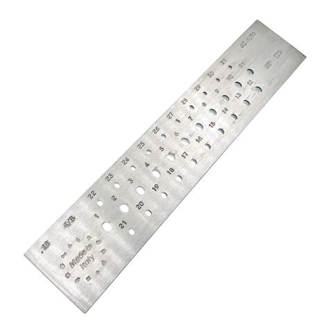 Italy Steel Oval Drawplate 3 6 Mm 75 Ratio 31 Holes 4b